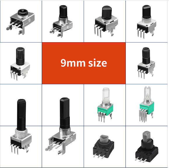 RA09 Rotary Potentiometers RA09 Rotary Potentiometers