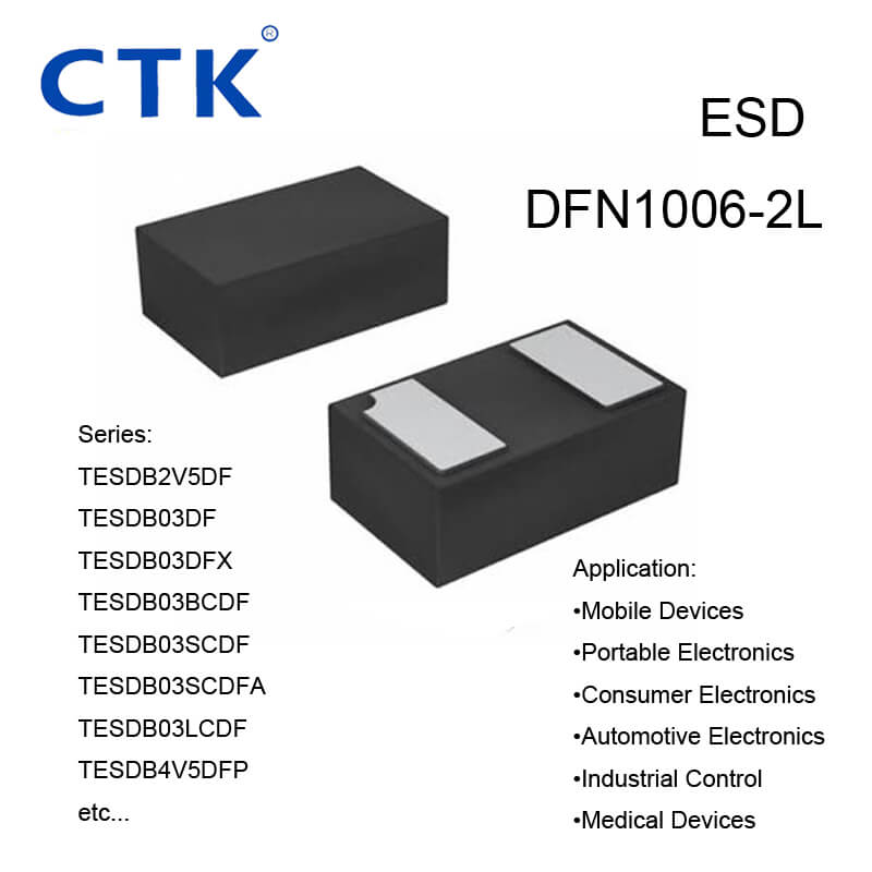 DFN1006-2L Bidirectional TVS Diode for ESD Protection - Imperial Herkules GmbH