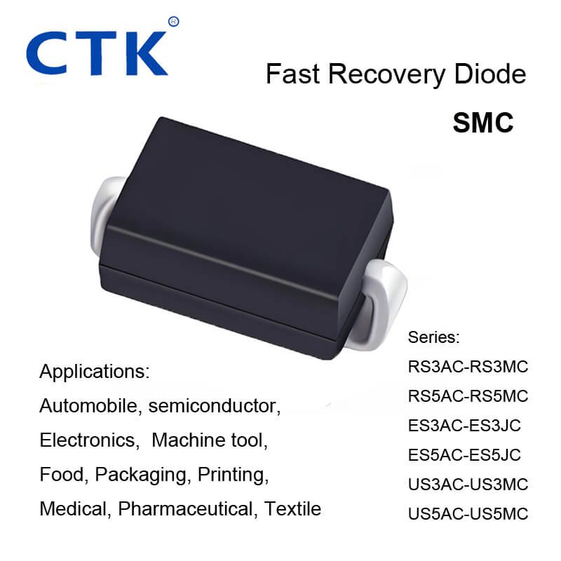 SMC Fast Recovery Diodes RS3AC-RS3M Surface Mount Superfast Recovery ...