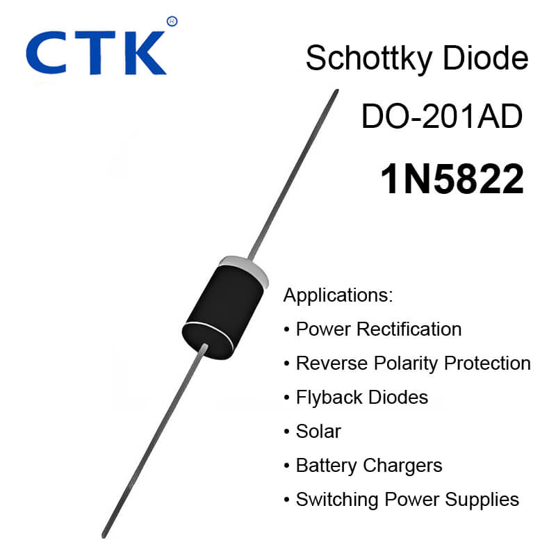 1N5822 DO-201AD Schottky Diodes 3.0A Schottky Barrier Rectifier ...