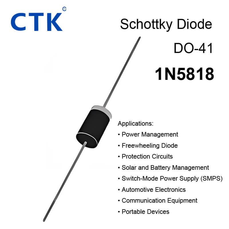 1N5818 DO-41 Schottky Diodes 1.0A Schottky Barrier Rectifier - Imperial ...