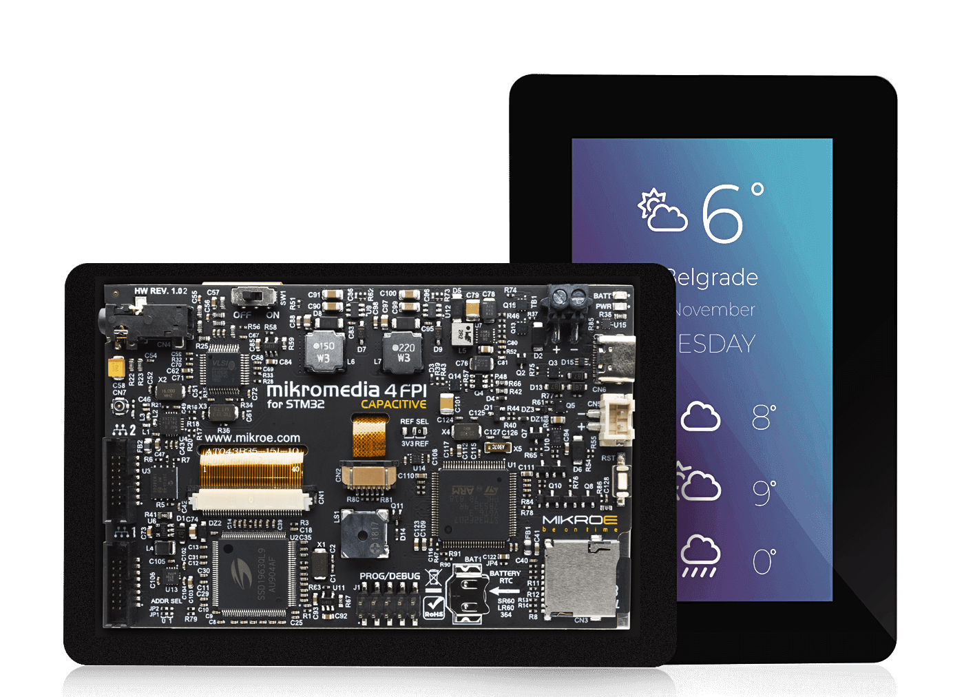 Mikromedia 4 for STM32F2 Capacitive FPI with bezel - Imperial Herkules GmbH