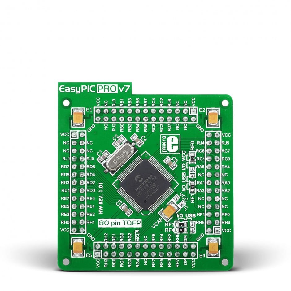 EasyPIC PRO v7 MCUcard with PIC18F87K22 - Imperial Herkules GmbH
